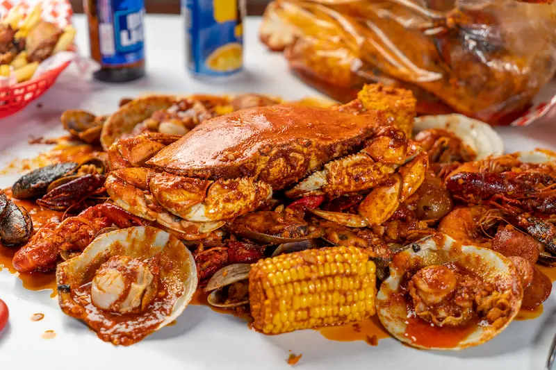 Crabby Crabby, a cajun seafood restaurant at Newark