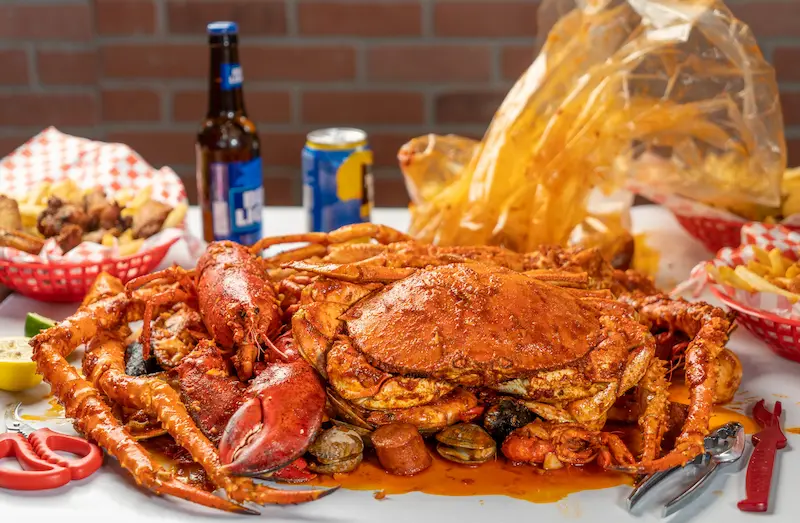 Crabby Crabby, a cajun seafood restaurant at Newark