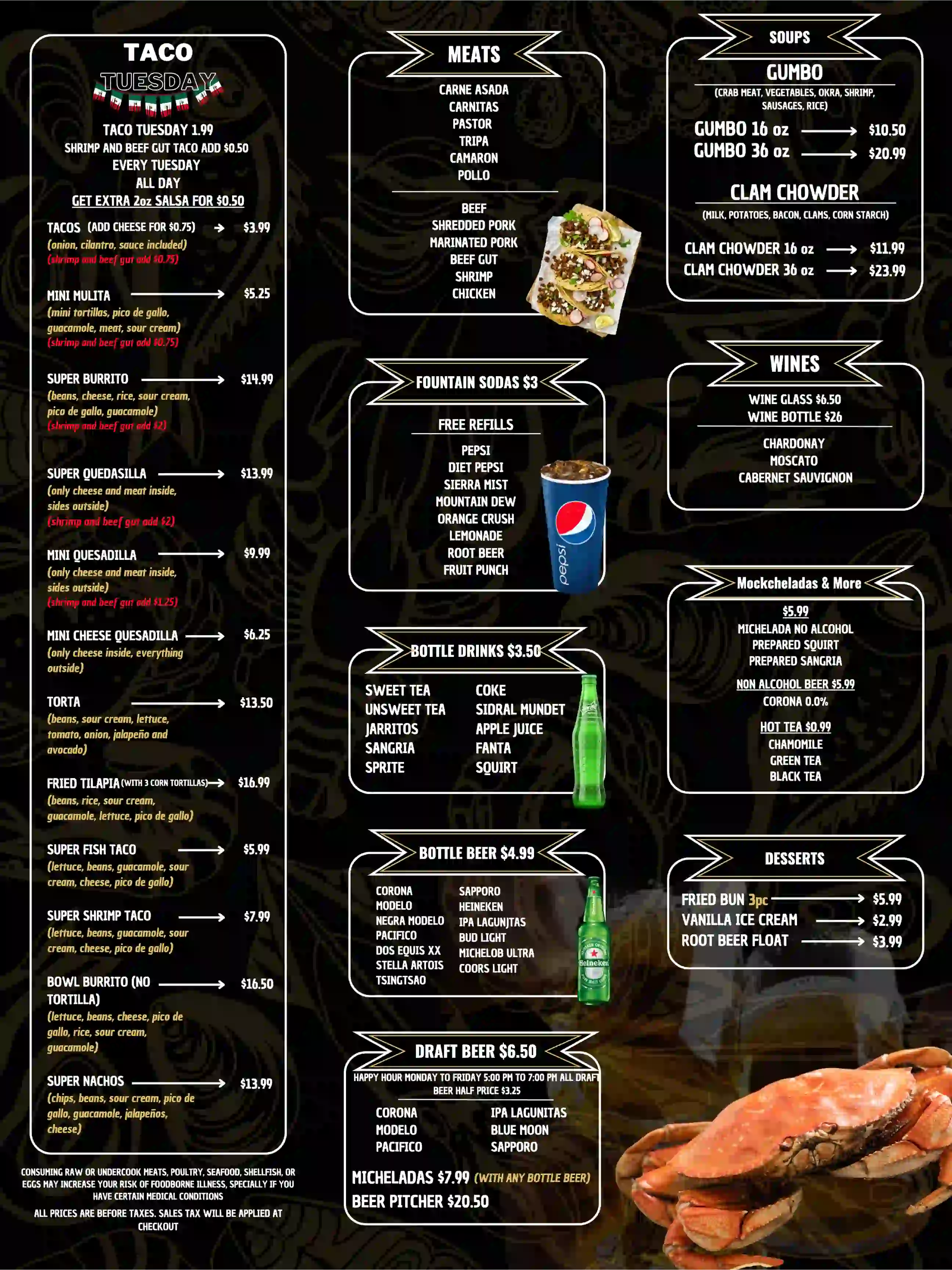 Crabby Crabby, cajun seafood boil at Newark